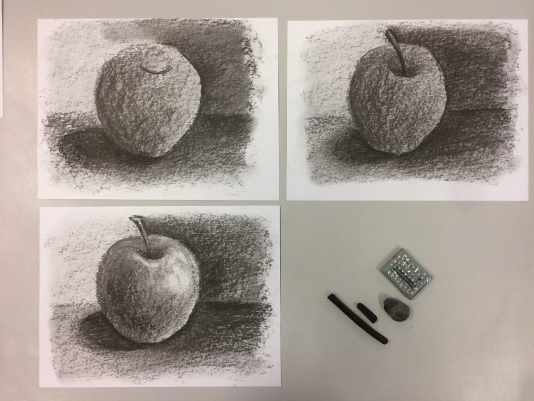 Tekenen met houtskool - Atelier Marjolijn Engelhard